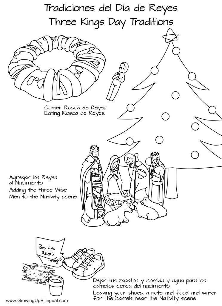 Three Kings Coloring Pages At Free Printable