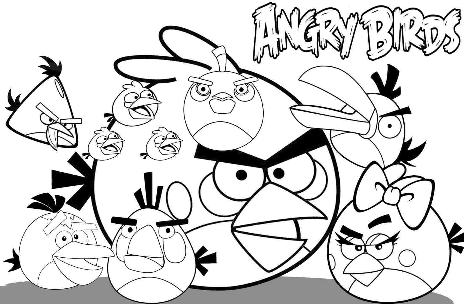 Printable Angry Birds Coloring Pages Free Wallpapers HD