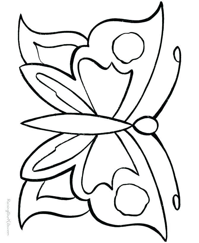Blank Butterfly Coloring Pages At GetColorings Free Printable 