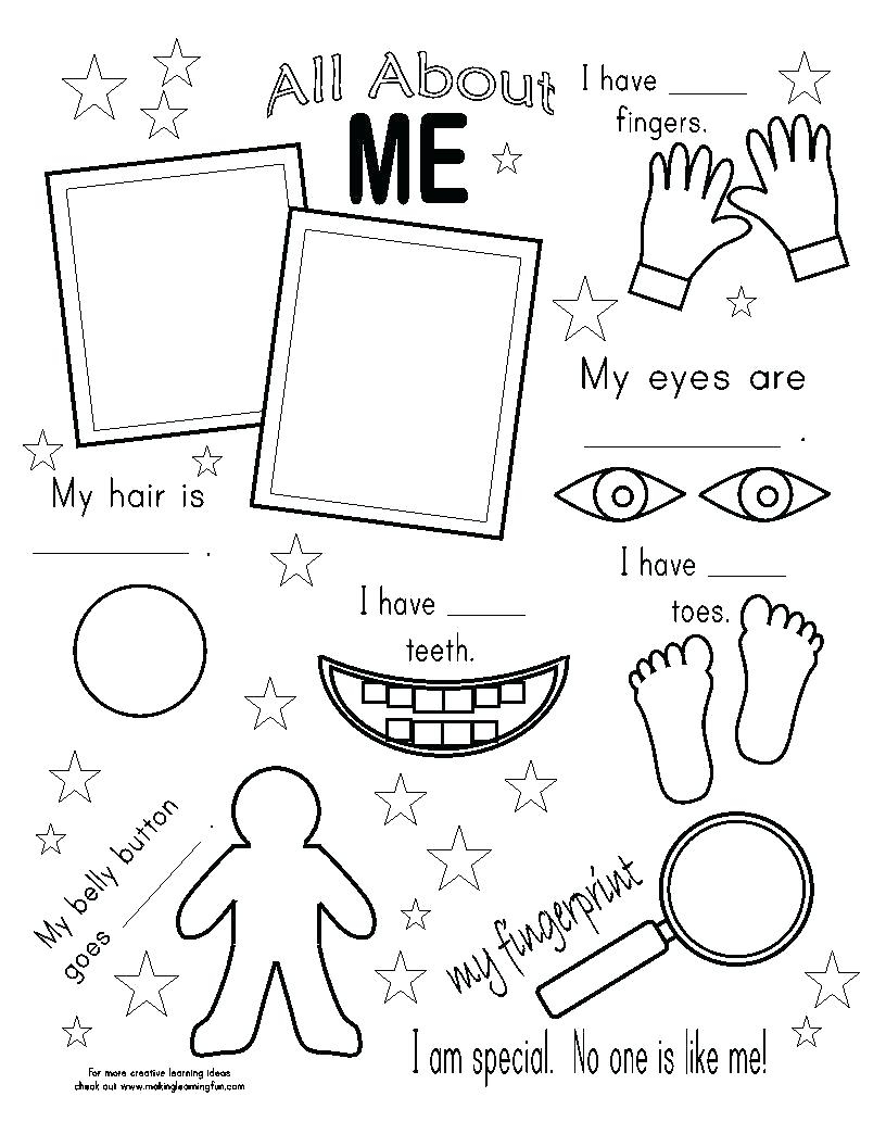 Body Parts Coloring Pages For Preschool At GetColorings Free