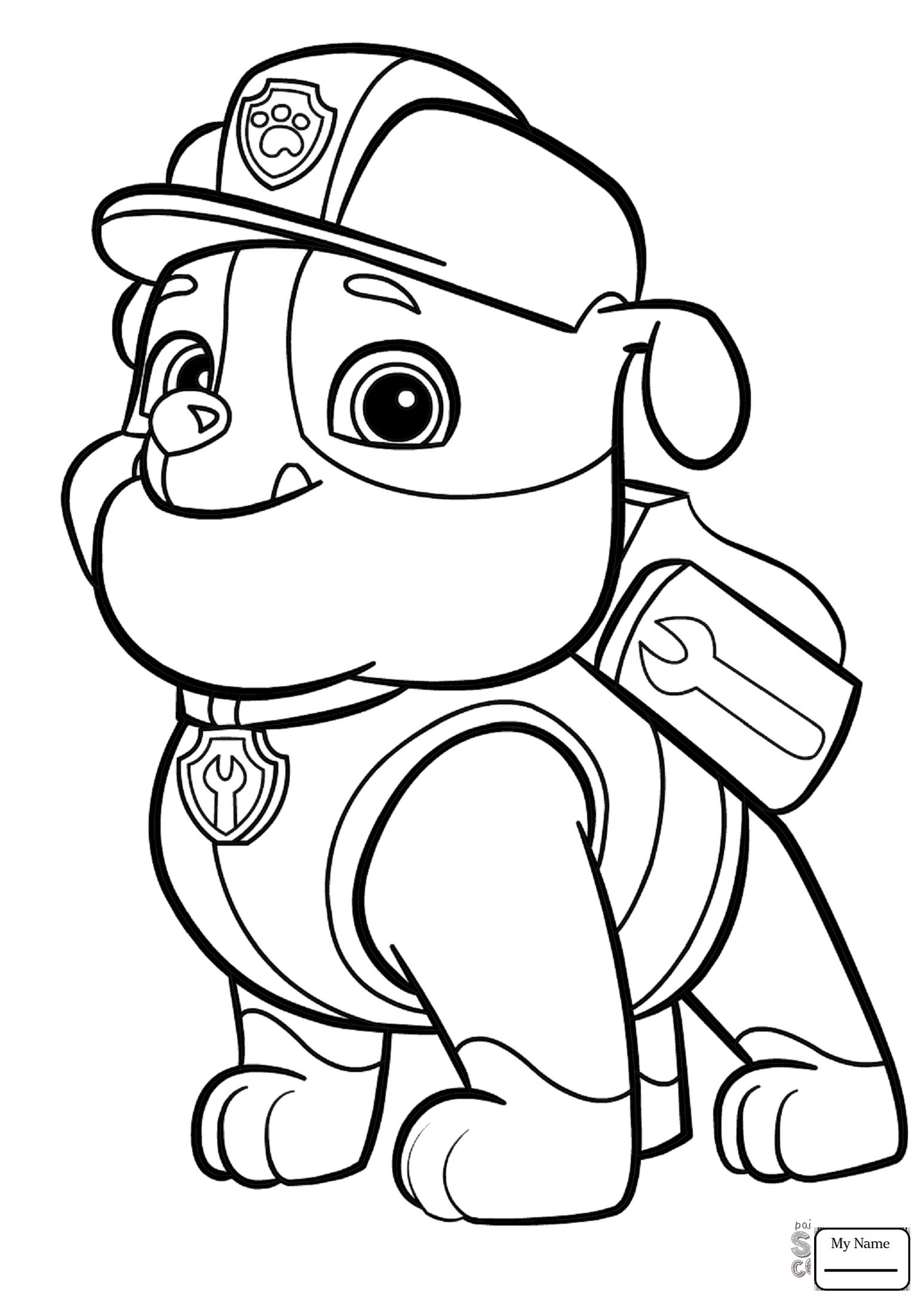 Chase Paw Patrol Coloring Pages At Free Printable