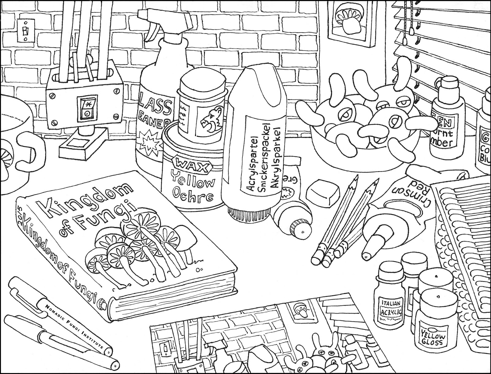 Coloring Pages Of Books In A Library At GetColorings Free