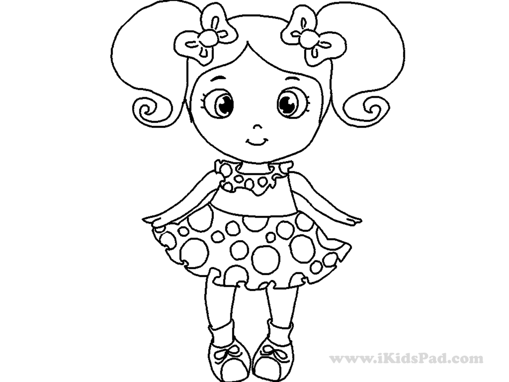 Cute Little Girl Coloring Pages At GetColorings Free Printable 