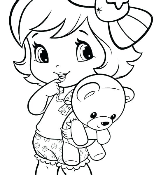 Cute Little Girl Coloring Pages At GetColorings Free Printable 