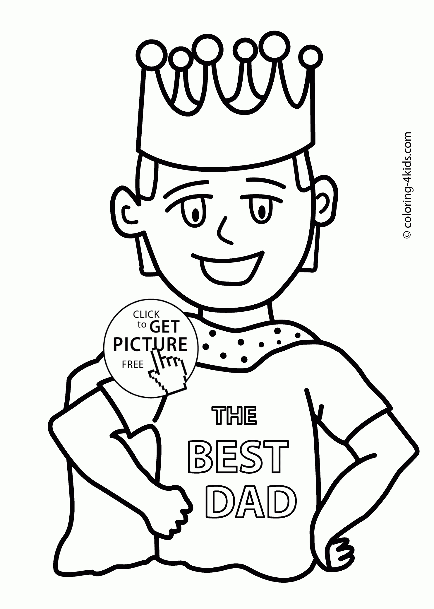 Happy Birthday Dad Colouring Pictures Coloring Father Fathers 