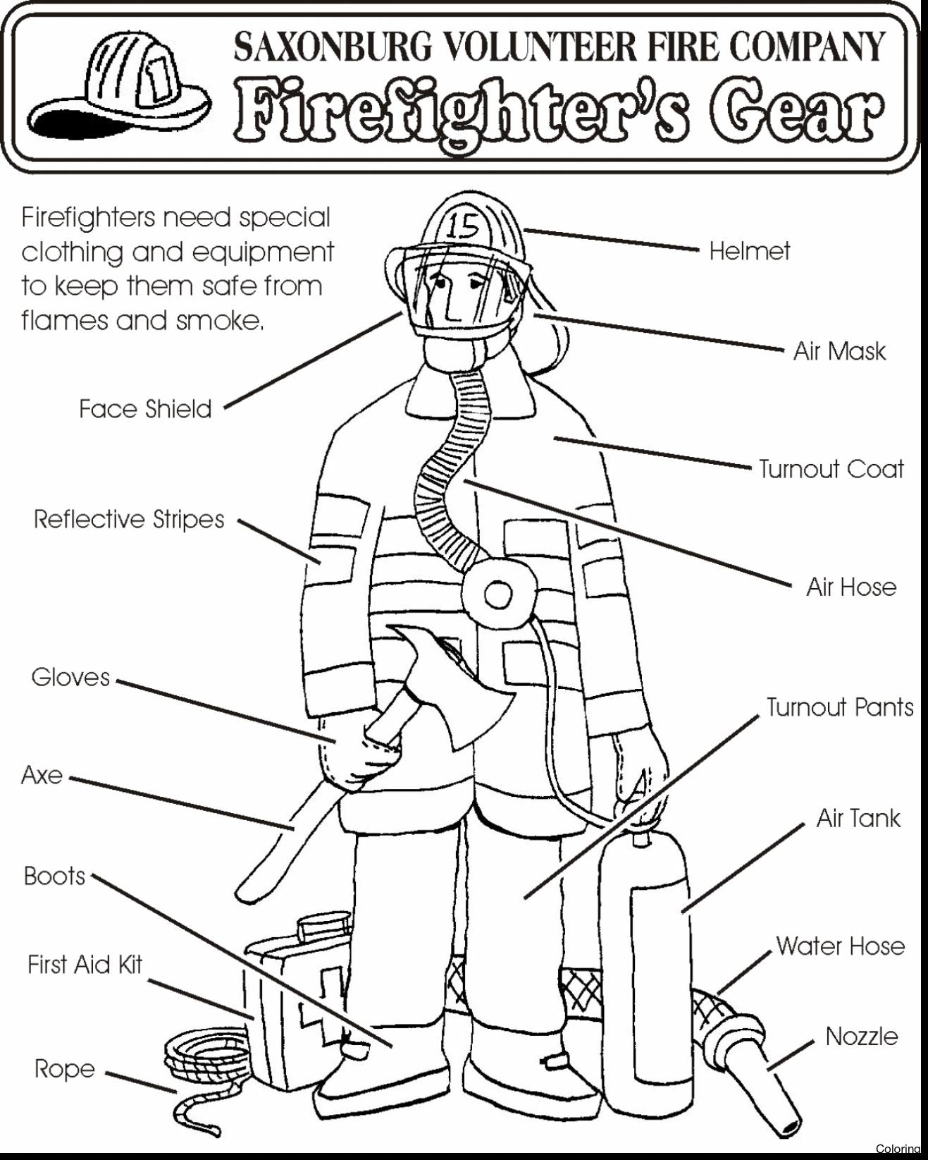 Firefighter Coloring Pages For Preschoolers At GetColorings Free 