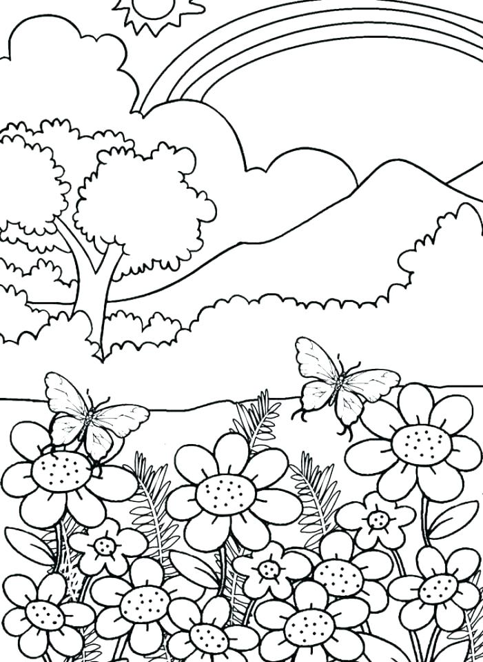 Free Printable Nature Coloring Pages For Adults At GetColorings 