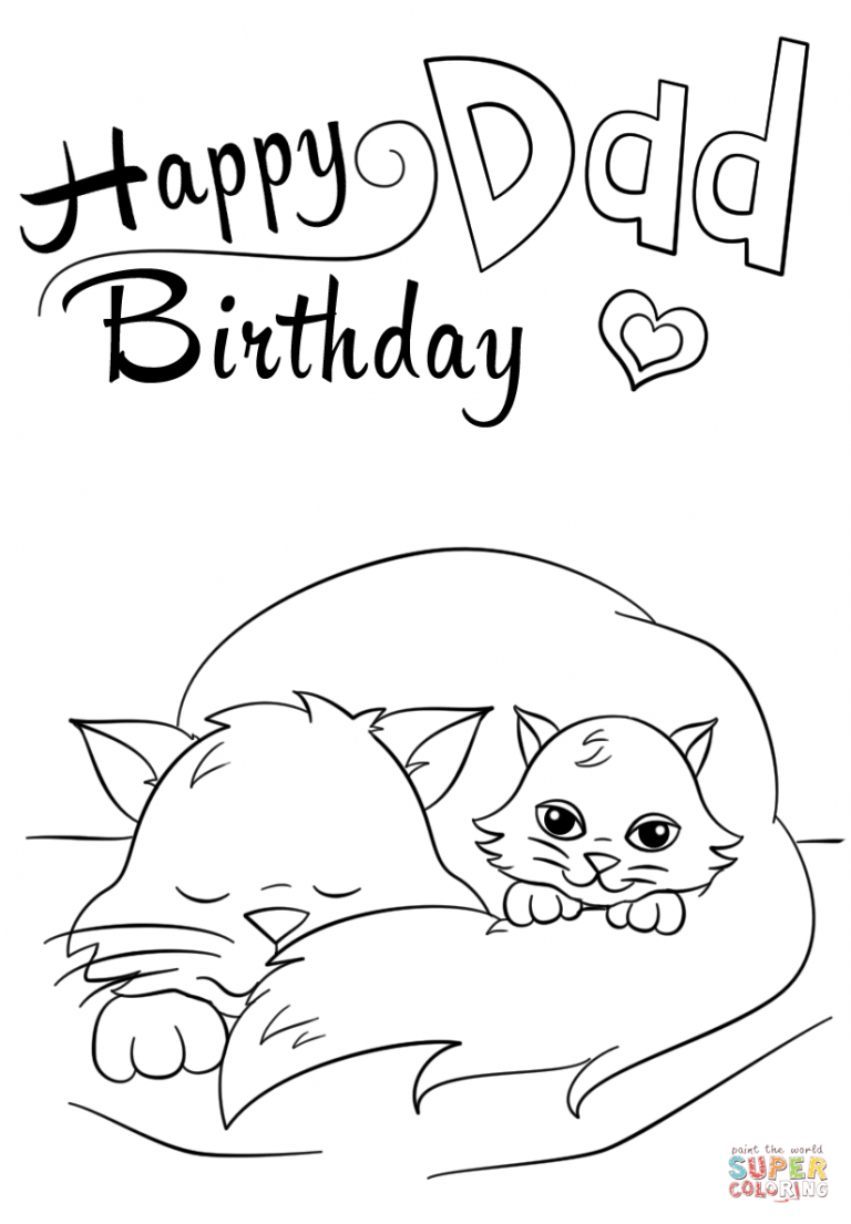 Happy Birthday Papa Coloring Pages At GetColorings Free Printable