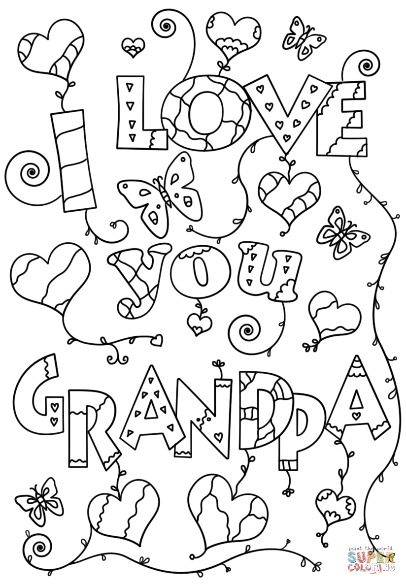 I Love You Grandma Coloring Pages At GetColorings Free Printable 