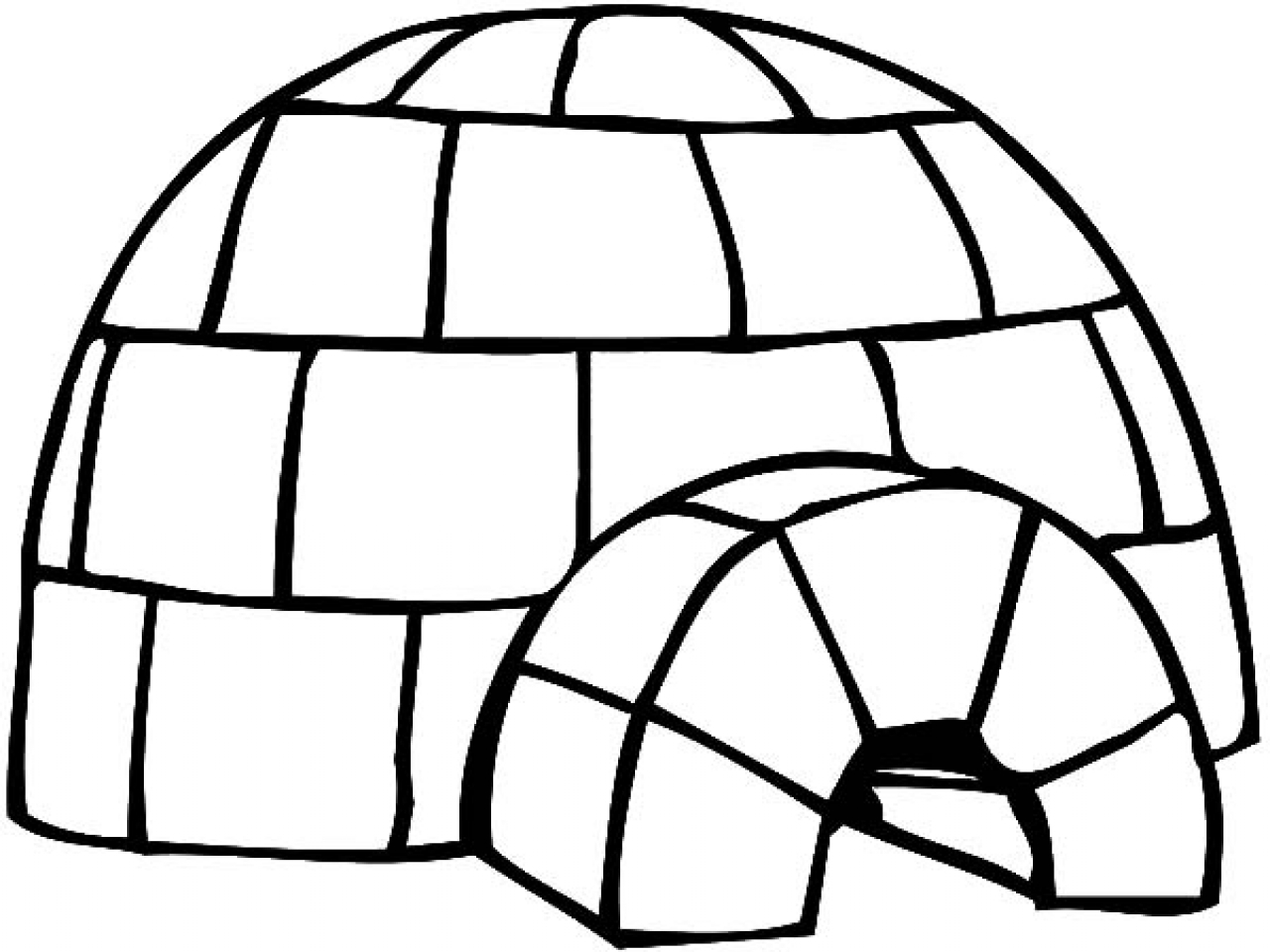 Igloo Coloring Page At GetColorings Free Printable Colorings 