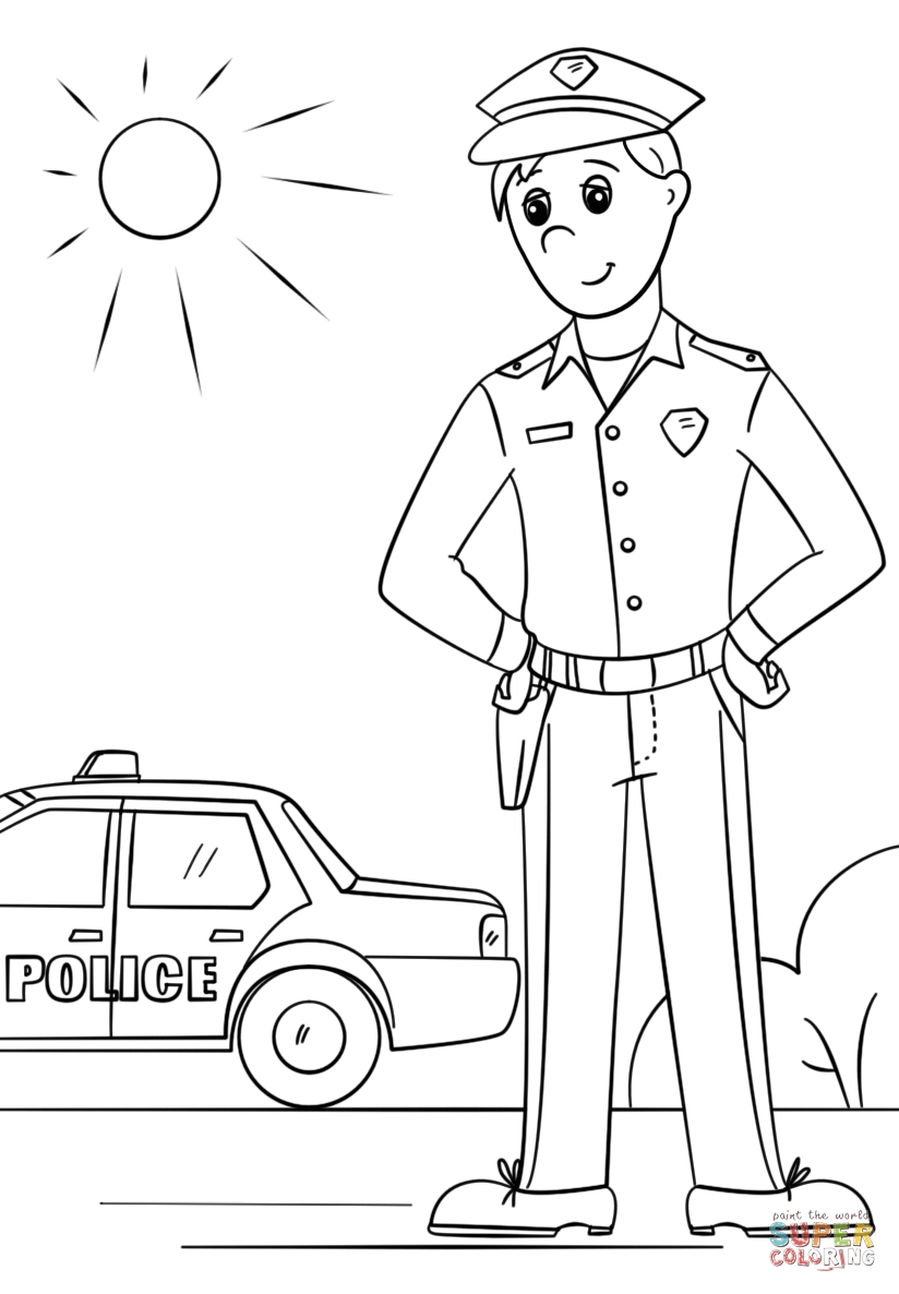Law Enforcement Coloring Pages At GetColorings Free Printable 