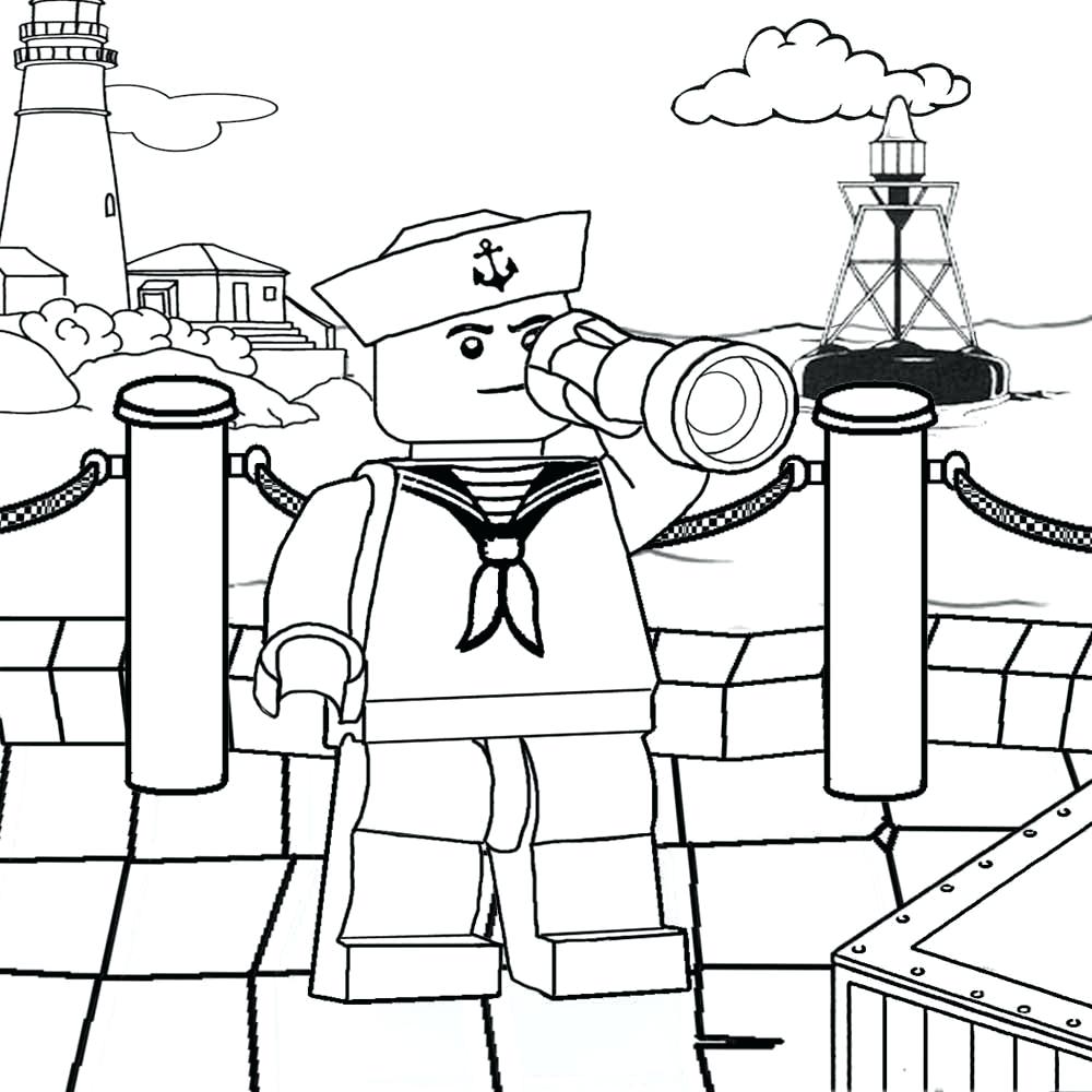 Lego Figure Coloring Page At GetColorings Free Printable 