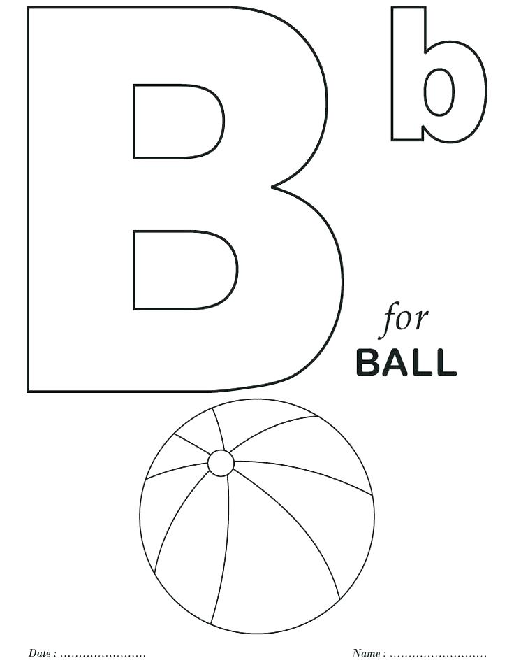 Letter B Coloring Pages At GetColorings Free Printable Colorings