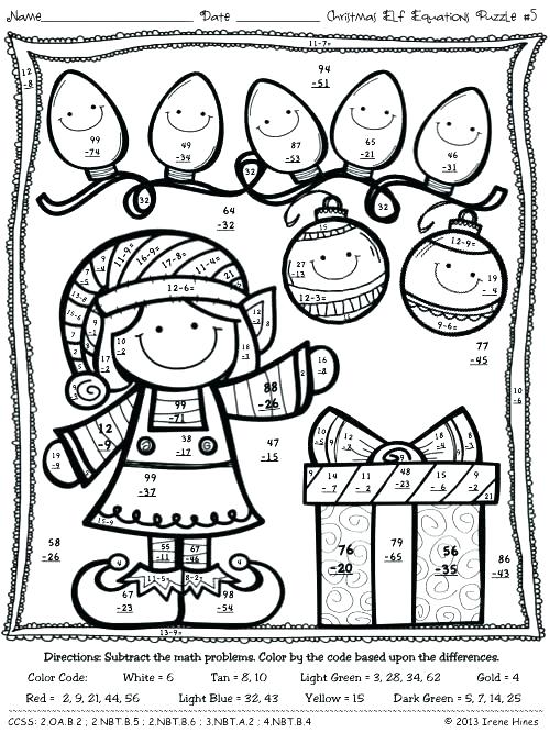 Math Coloring Worksheets 3rd Grade Coloring Pages
