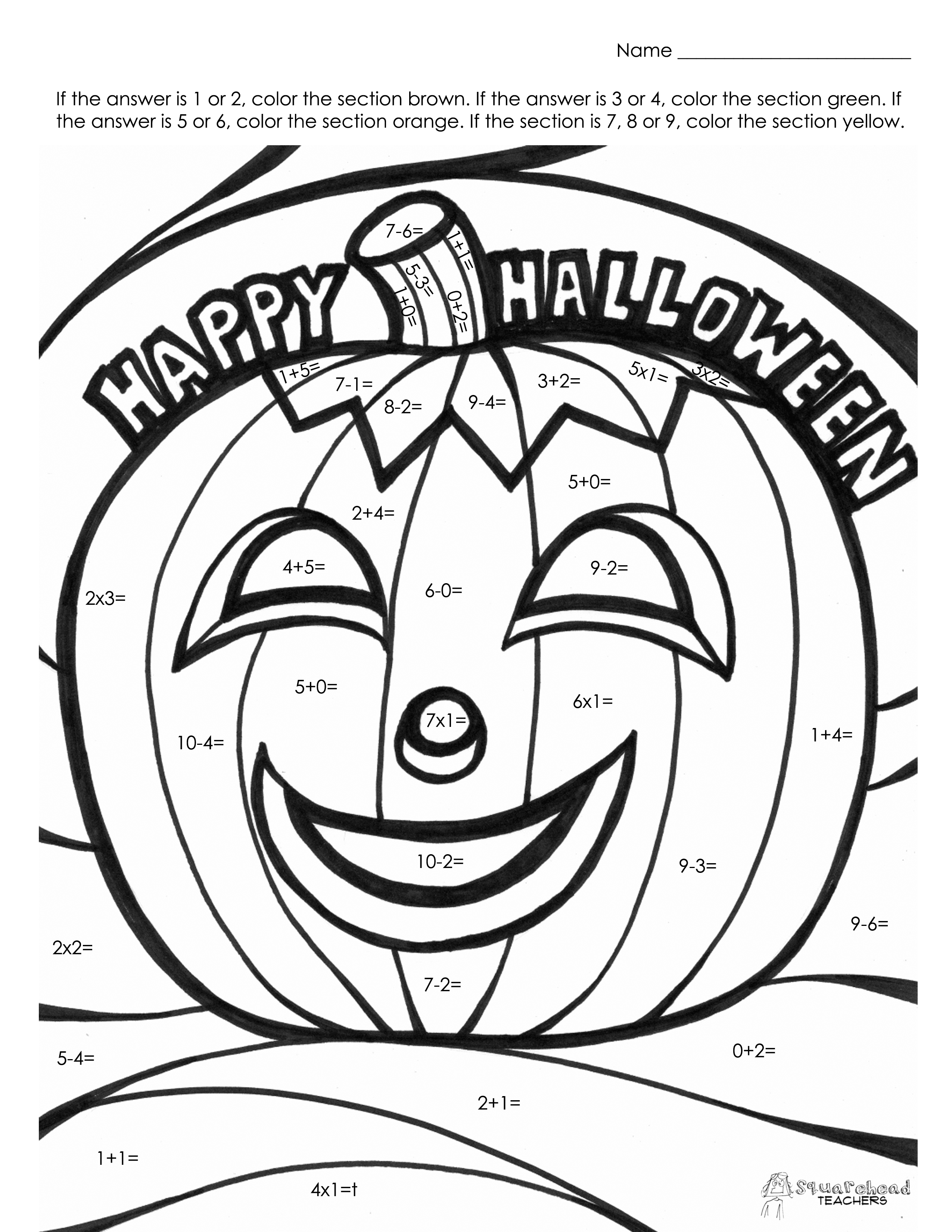 Math Facts Coloring Pages At GetColorings Free Printable