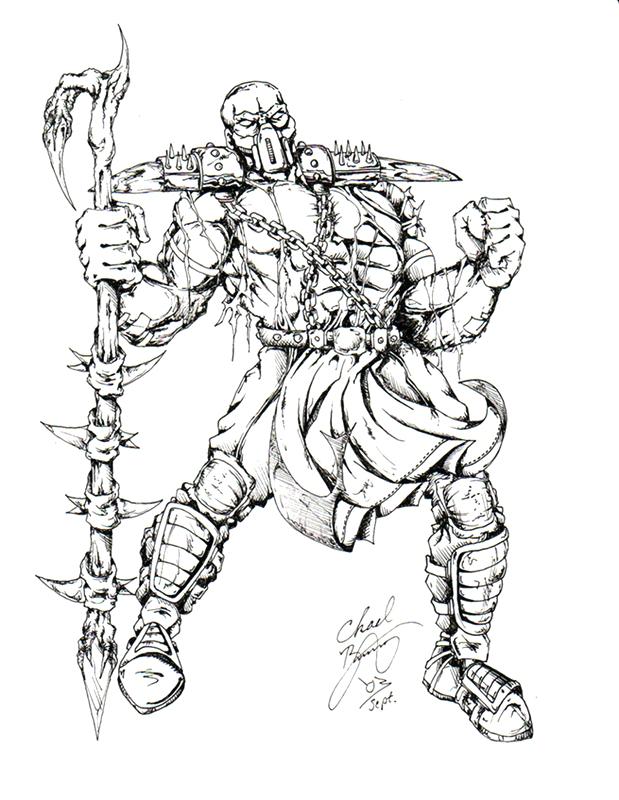 Mortal Kombat X Coloring Pages At Free Printable
