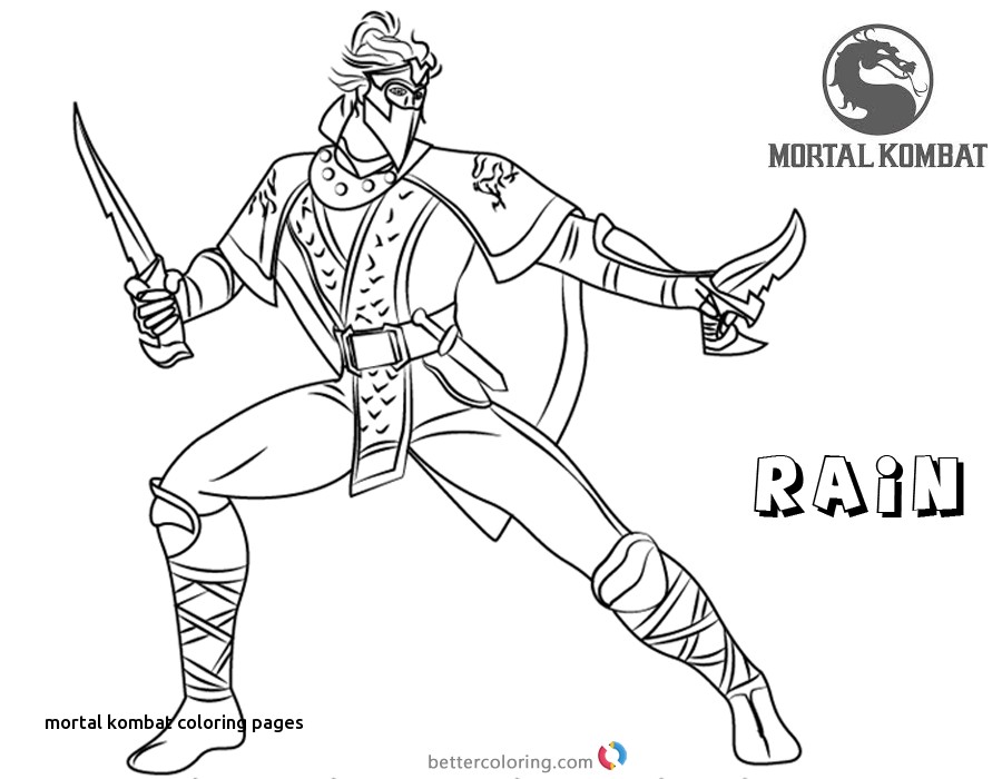 Mortal Kombat X Coloring Pages At Free Printable