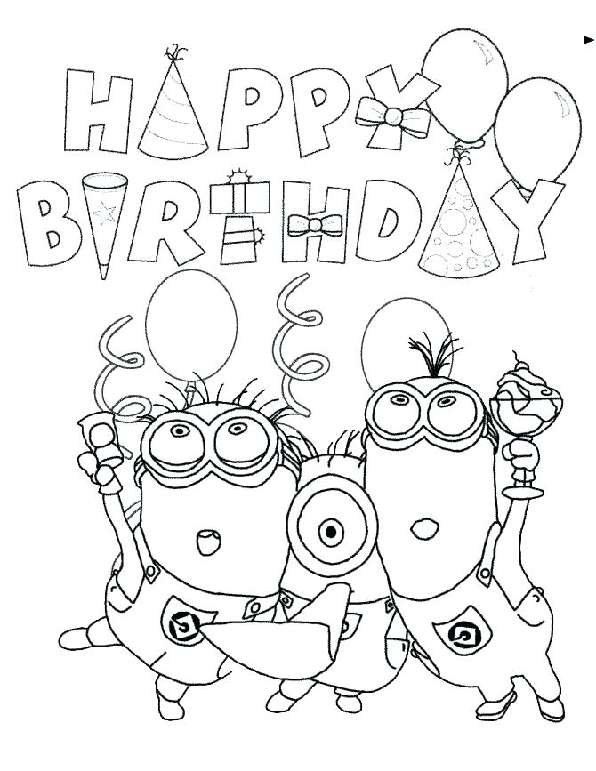 Personalized Happy Birthday Coloring Pages At GetColorings Free 