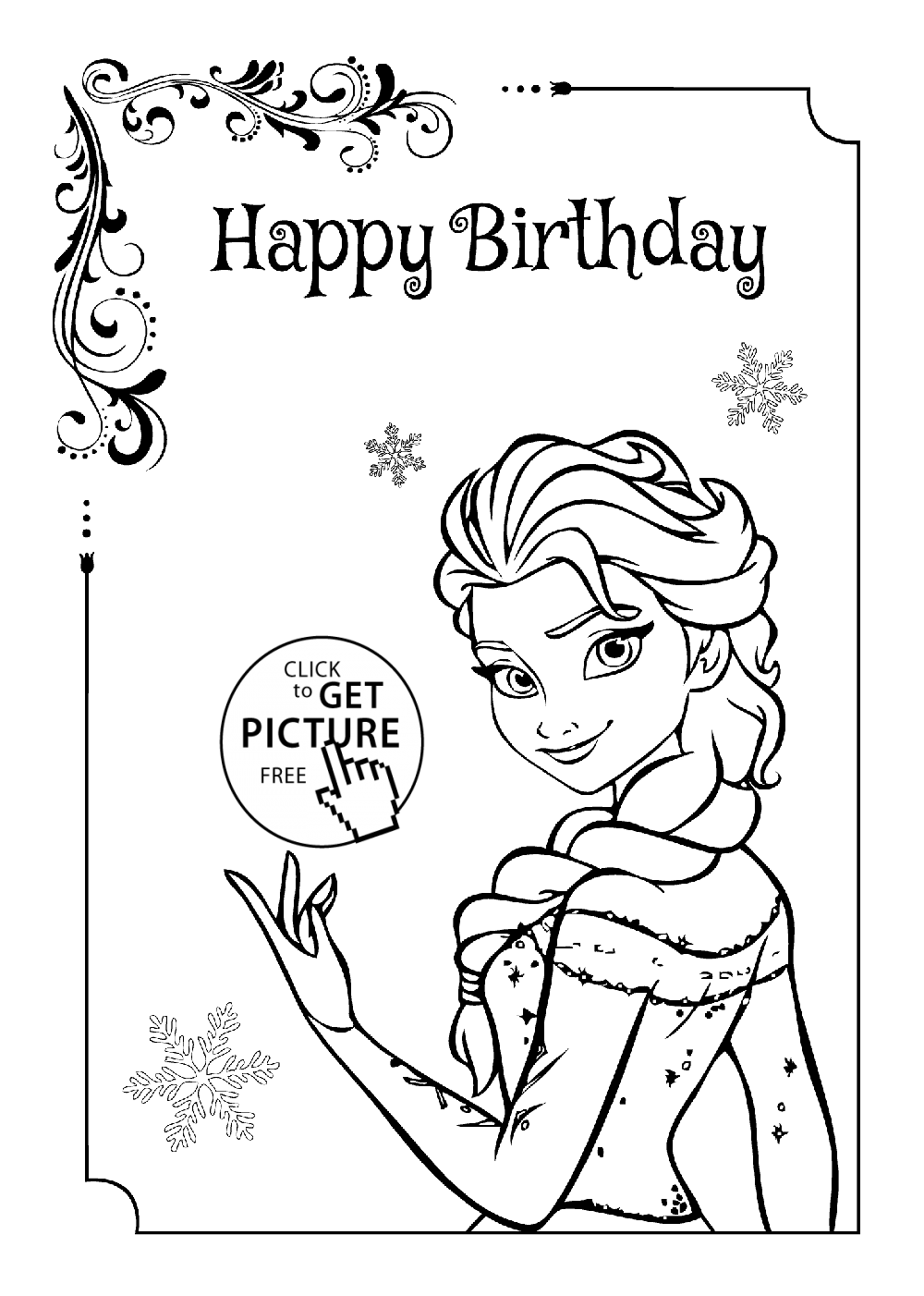 Personalized Happy Birthday Coloring Pages At GetColorings Free 