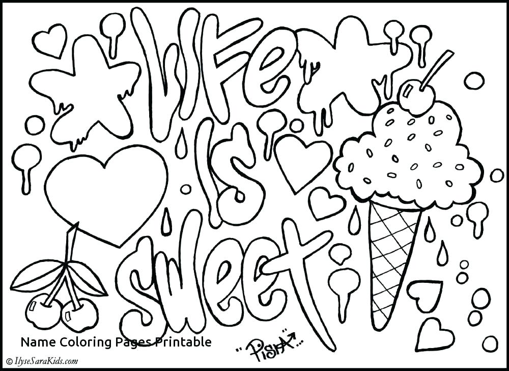 Printable Name Coloring Pages At GetColorings Free Printable 