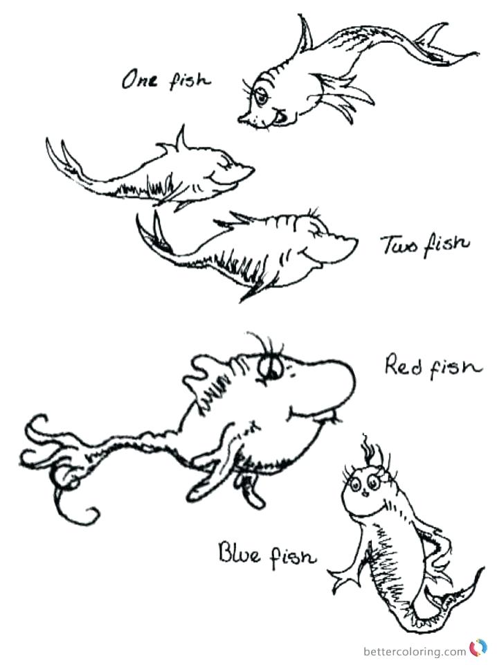 Red Fish Blue Fish Coloring Pages At GetColorings Free Printable 