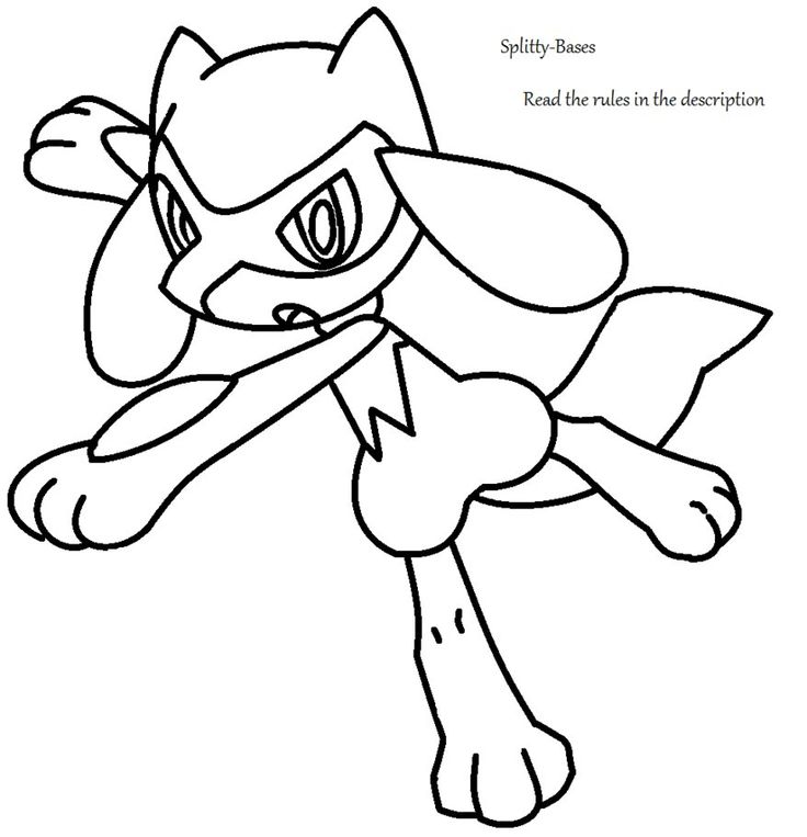 Riolu Coloring Page At Free Printable Colorings