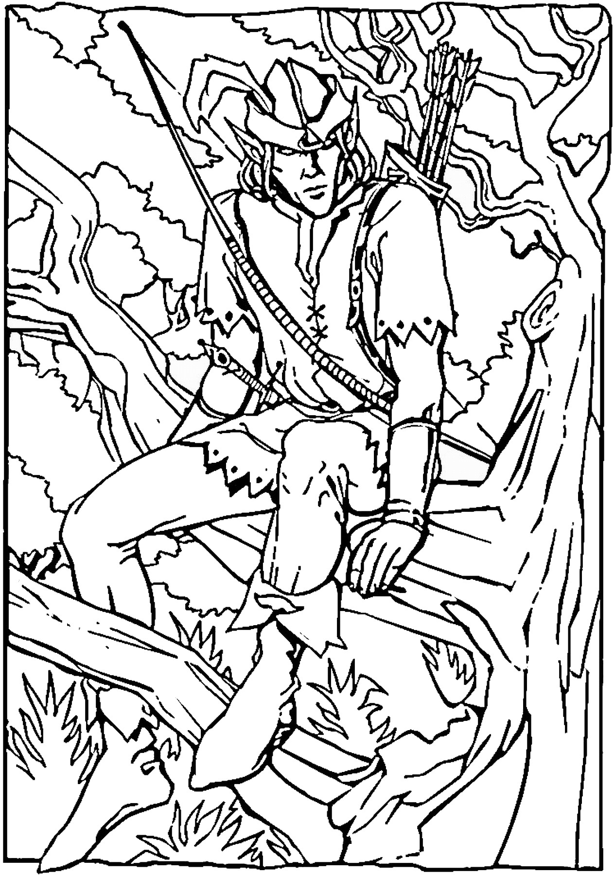 Robin Hood Coloring Pages At Getcolorings.com 