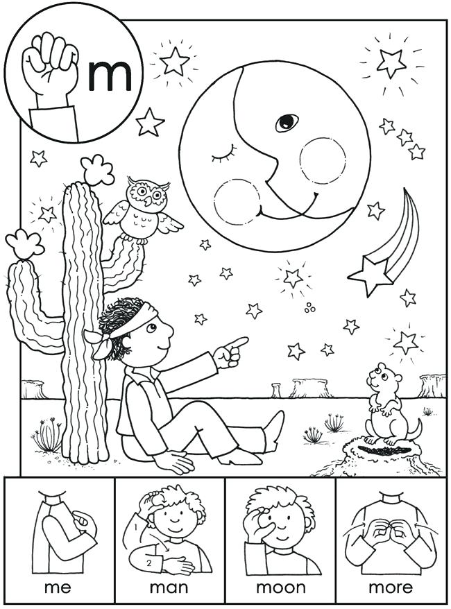 Sign Language Coloring Pages At GetColorings Free Printable 