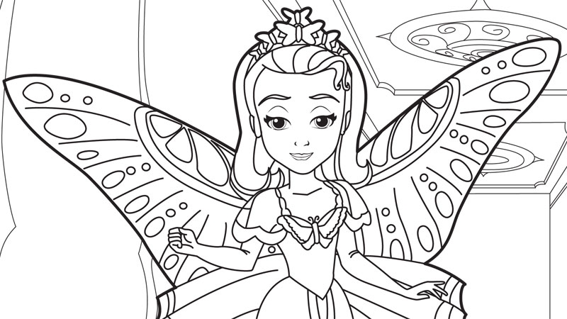 Sofia The First Printable Coloring Pages At Free