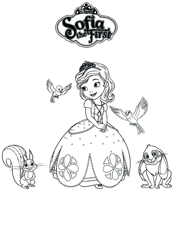 Sofia The First Printable Coloring Pages At Free