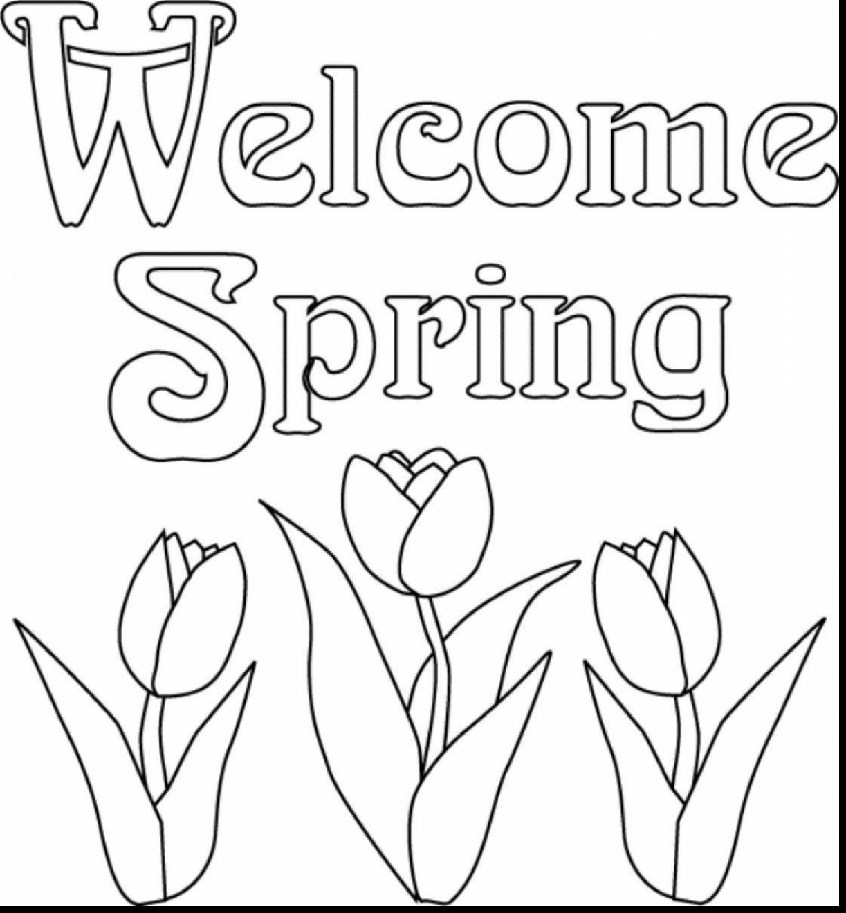 Spring Break Coloring Pages At GetColorings Free Printable 