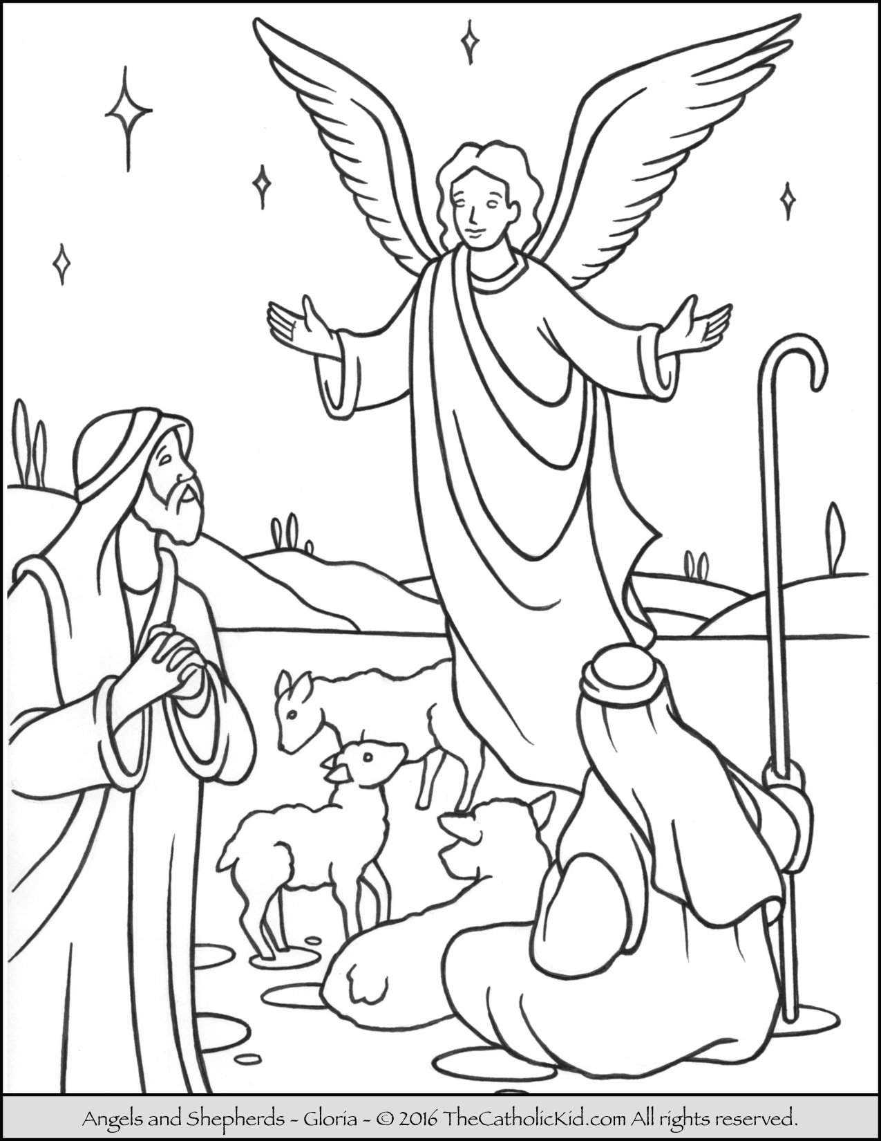 The Three Kings Coloring Pages At Free Printable