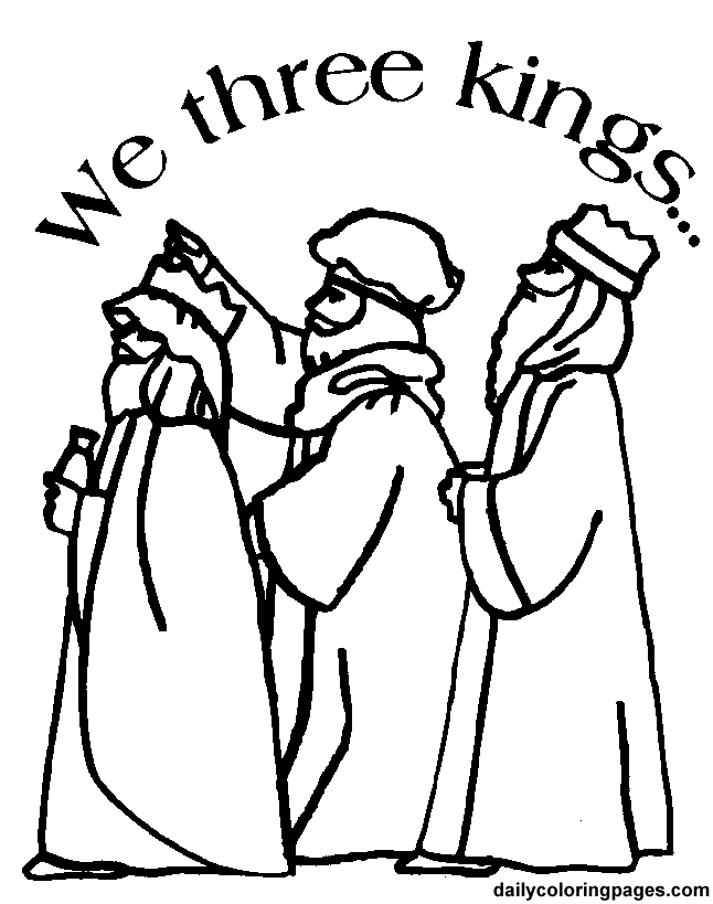 The Three Kings Coloring Pages At Free Printable