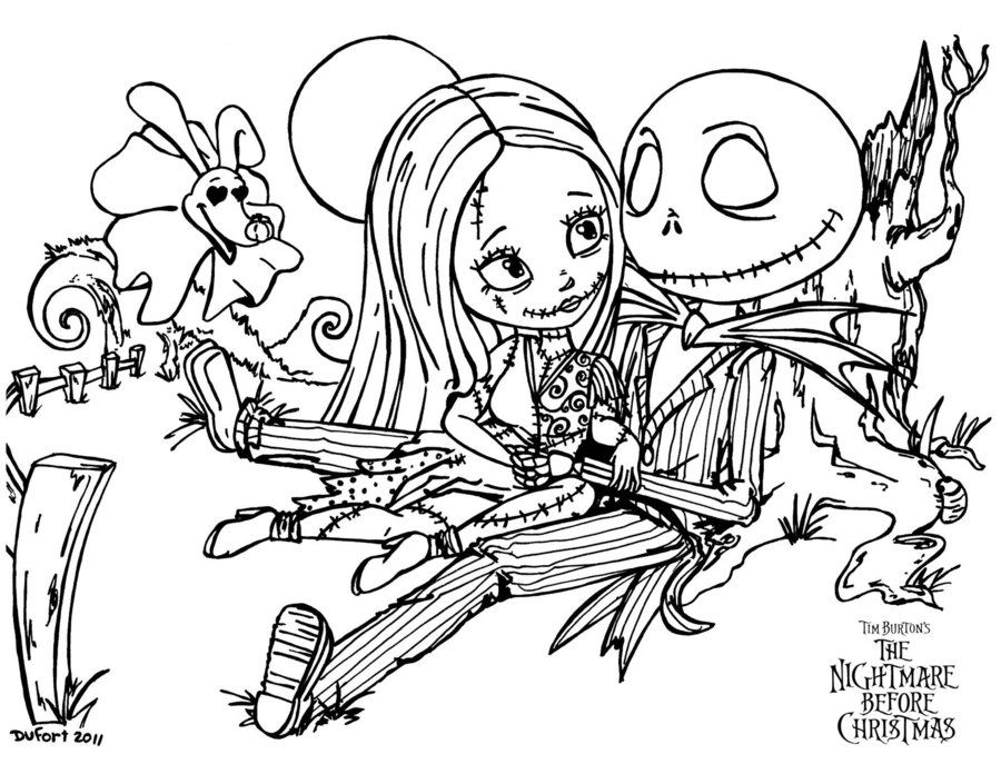 Jack And Sally Coloring Pages At Free Printable Colorings Pages To Print And
