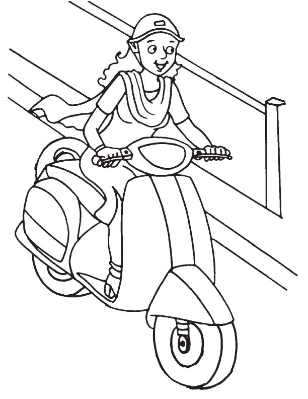 Scooter Coloring Pages at GetColorings.com | Free printable colorings ...