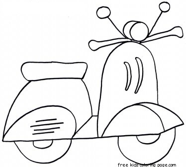 Scooter Coloring Pages at GetColorings.com | Free printable colorings ...