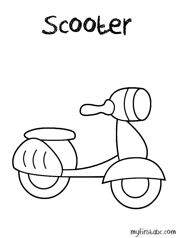 Scooter Coloring Pages at GetColorings.com | Free printable colorings ...