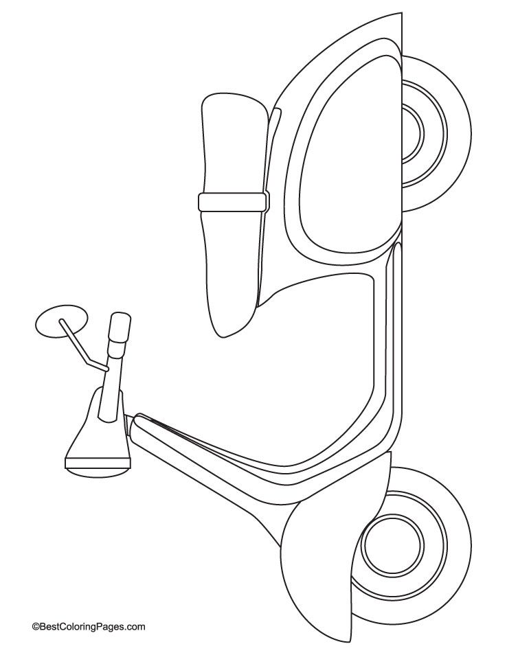 Scooter Coloring Pages at GetColorings.com | Free printable colorings ...