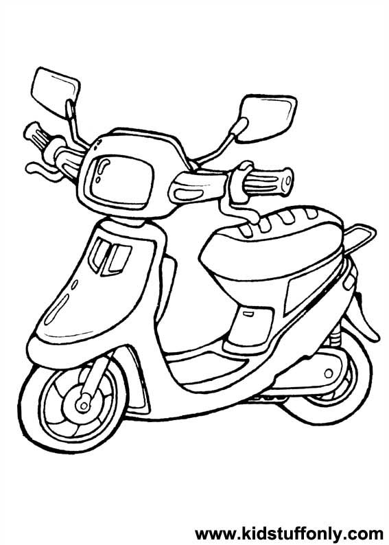 Scooter Coloring Pages at GetColorings.com | Free printable colorings ...