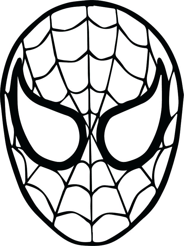 Spiderman Mask Coloring Page At GetColorings Free Printable 